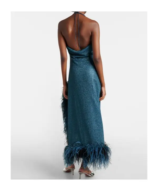 Oseree Backless Midi Dress