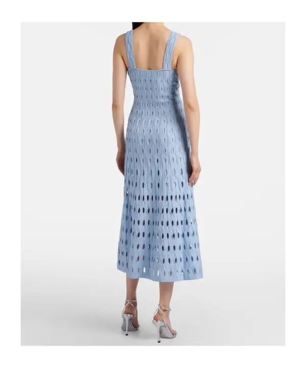 Simkhai Sleeveless Knitted Midi Dress With Knotted Detail