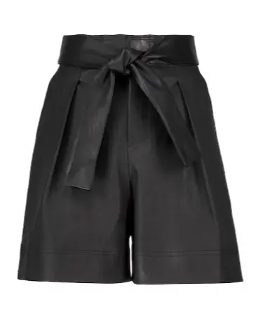 Stouls Eloise Leather Paperbag Shorts