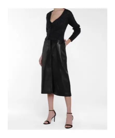 Altuzarra High-waisted Leather Casual Pants