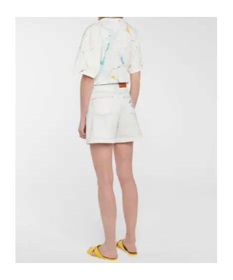 Stella McCartney Denim Shorts With Stitching Details