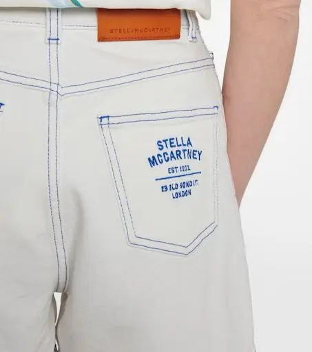 Stella McCartney Denim Shorts With Stitching Details