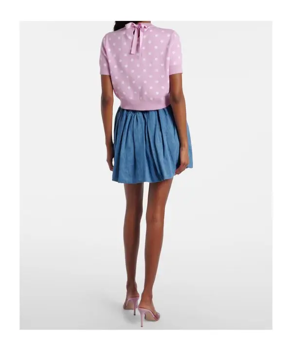 PATOU Denim Mini Skirt