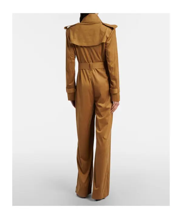 Norma Kamali Double-breasted Trench Jumpsuit