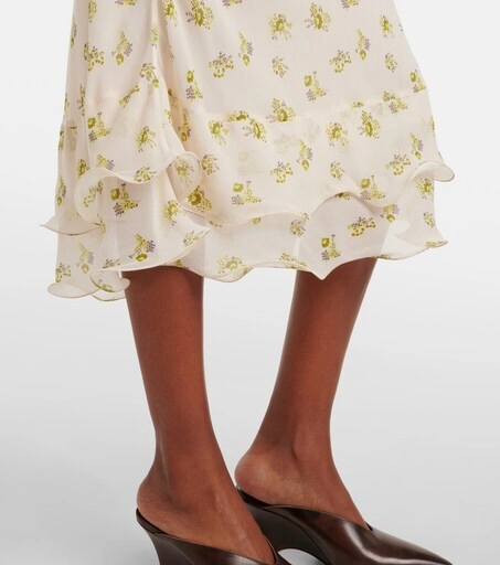 Dorothee Schumacher Airy Daydream Floral Midi Skirt
