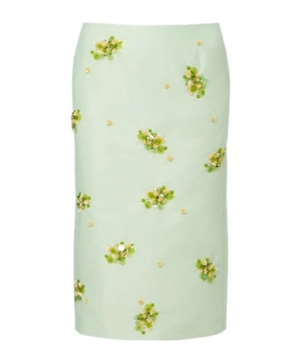 SHUSHU/TONG Sequined Midi Skirt