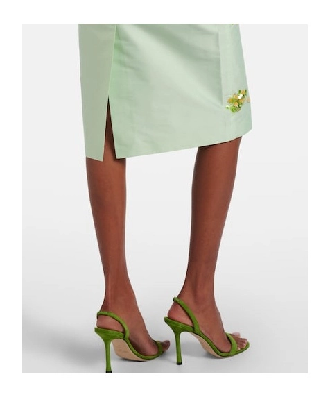 SHUSHU/TONG Sequined Midi Skirt