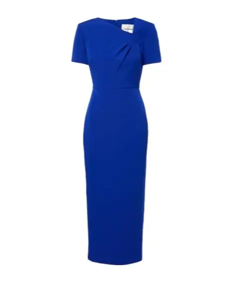 Roland Mouret Draped Crêpe Midi Dress