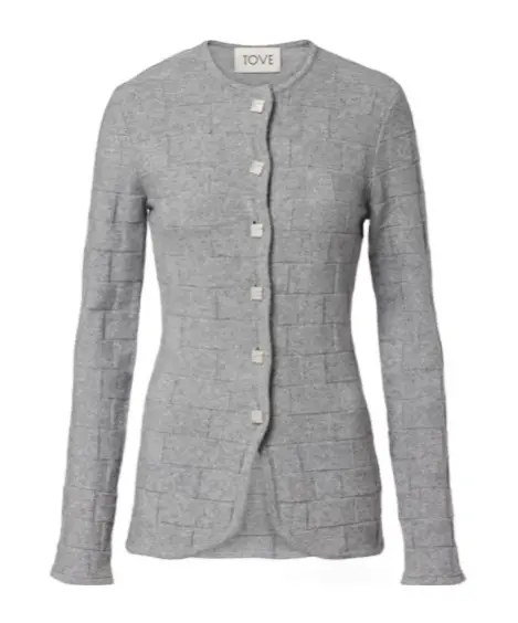 Tove Long-sleeved Cardigan - Grey