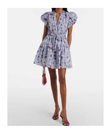 Ulla Johnson Izel Floral Cotton Minidress