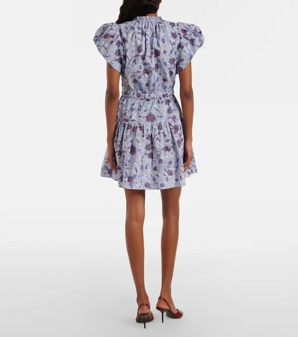 Ulla Johnson Izel Floral Cotton Minidress