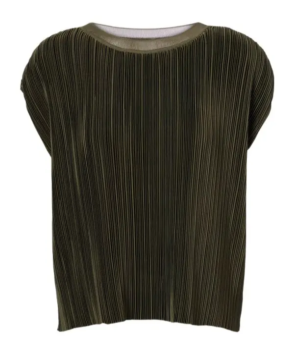 JOSEPH Cedre Plissé Satin Top - Black