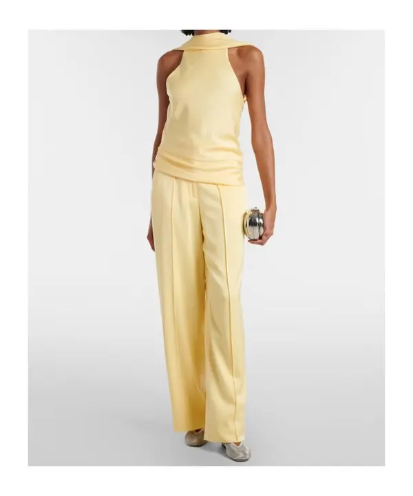 Simkhai Pleated Hem Top