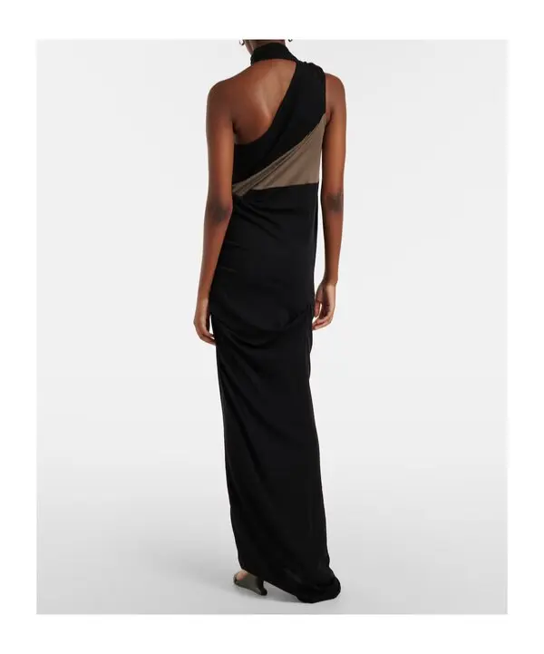 ENTIRE STUDIOS Draped One-shoulder Jersey Maxi Dress
