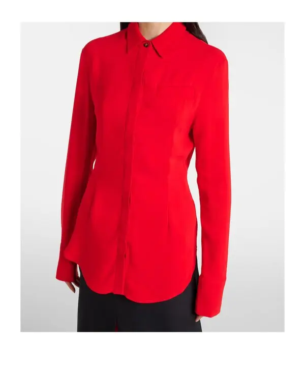Tove Long Sleeve Shirt With Lapel Collar