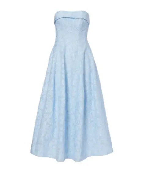 Simkhai Valeria Embroidered Midi Dress