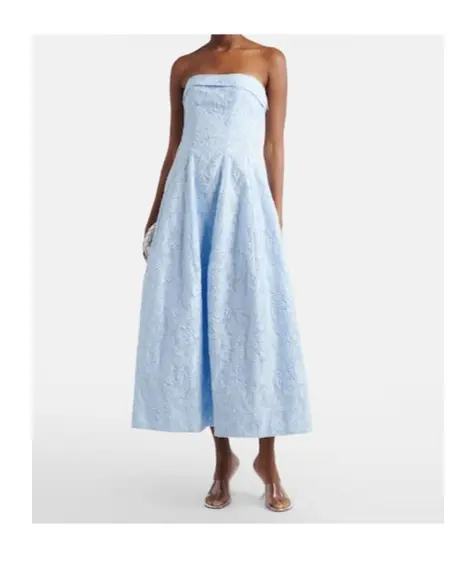 Simkhai Valeria Embroidered Midi Dress