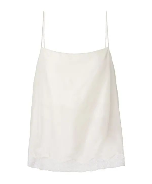 Dorothee Schumacher Lace-trimmed Silk Top