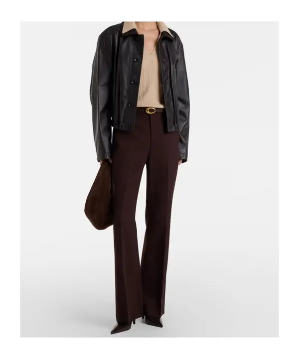 JOSEPH Chelia Ribbed-knit Polo Sweater