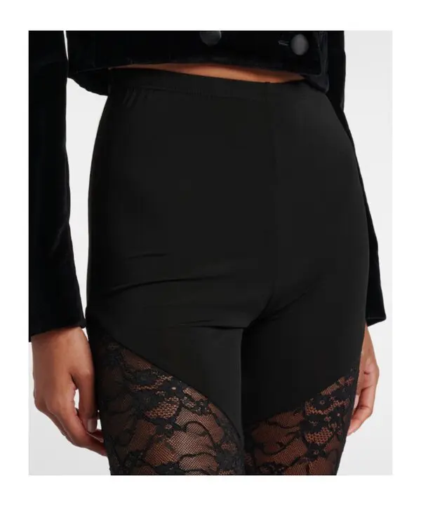 Nina Ricci Lace-trimmed Legging