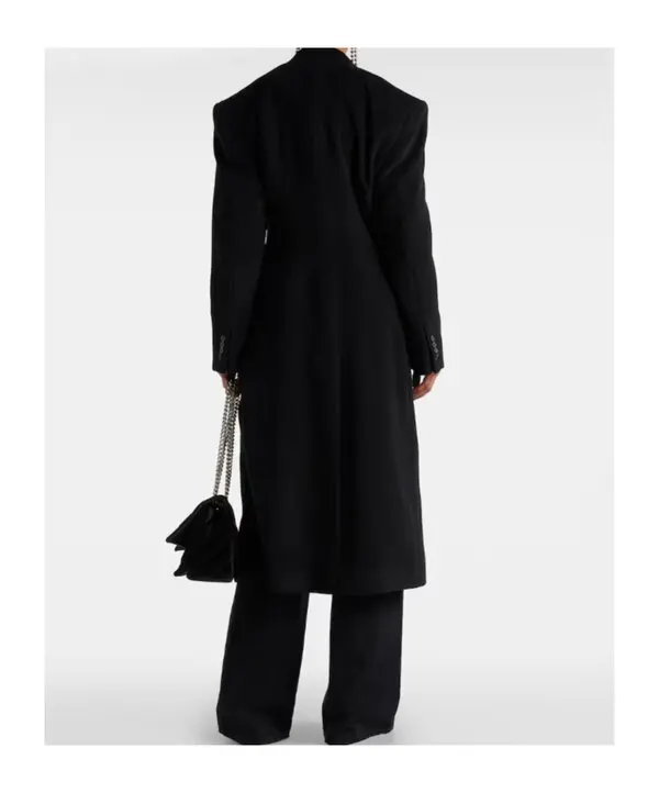 Balenciaga Cinched Cashmere And Wool Coat