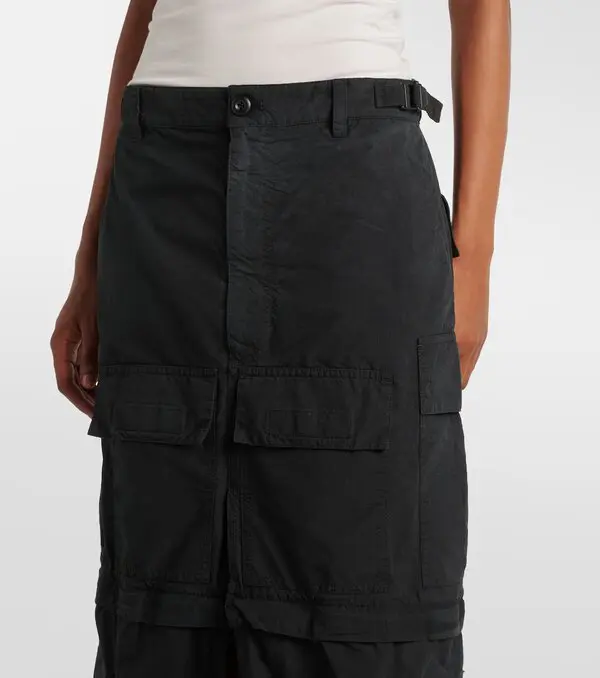 Balenciaga Cotton-blend Ripstop Cargo Skirt