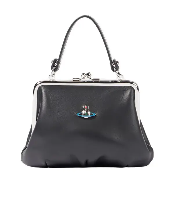 VIVIENNE WESTWOOD Granny Frame Leather Tote Bag