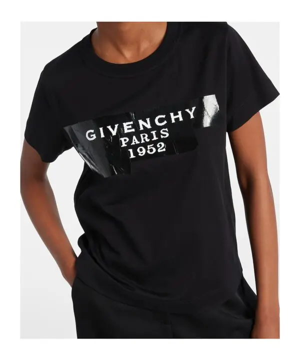 Givenchy Distressed Printed Cotton Jersey T-shirt
