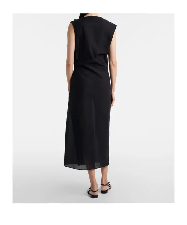 Jacquemus Drap Cotton-blend Poplin Midi Dress