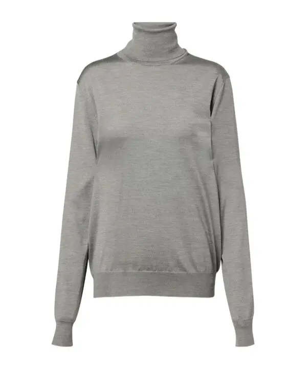 THE ROW High-neck Long-sleeved Sweater