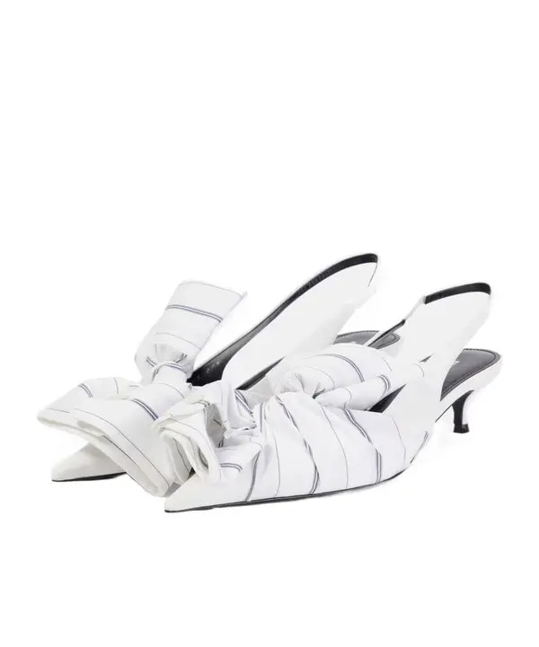Balenciaga Knife Leather Slingback Pumps