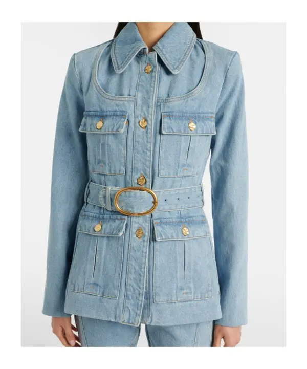 Nina Ricci Belted Denim Jacket