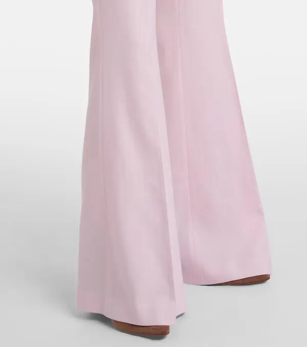 Gabriela Hearst Flared Trousers With Belt Loops