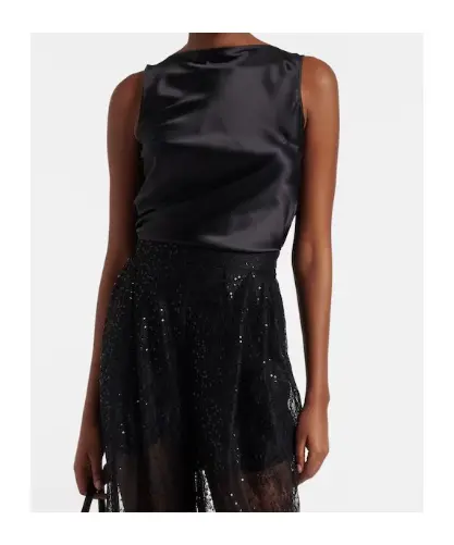Nina Ricci Silk-blend Satin Top