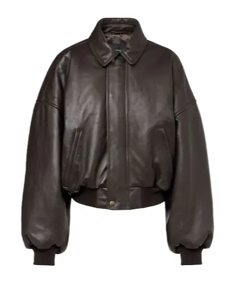 Balenciaga Round Taxi Leather Jacket - Black
