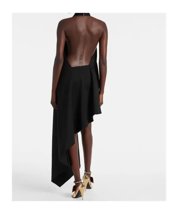 Givenchy Asymmetrical Draped Cocktail Dress
