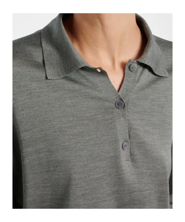THE ROW Lilienne Silk Polo Sweater