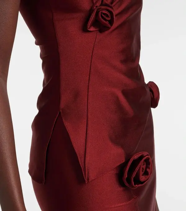 Coperni Flower Asymmetric Strap Dress