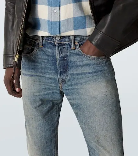 Ralph Lauren Distressed Straight Jeans