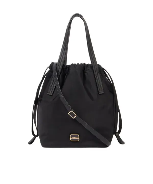 Khaite Rory Medium Leather-trimmed Bucket Bag