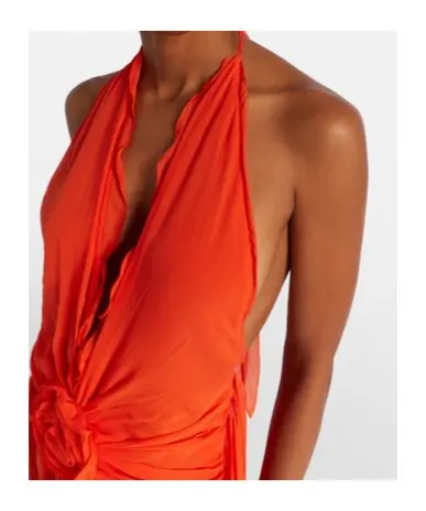 Blumarine Ruffled Georgette Gown