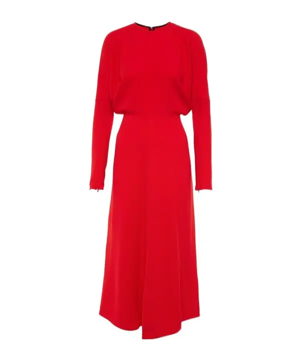 Victoria Beckham Dolman Midi Dress - Red