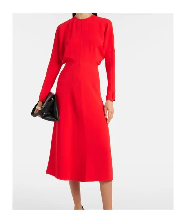 Victoria Beckham Dolman Midi Dress - Red