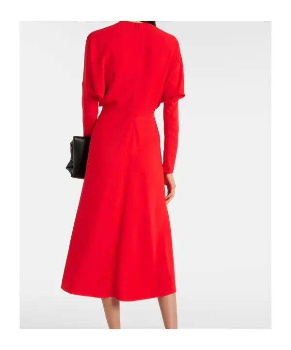 Victoria Beckham Dolman Midi Dress - Red