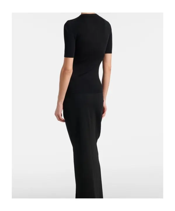 Khaite Celina Ribbed-knit Wool-blend Top