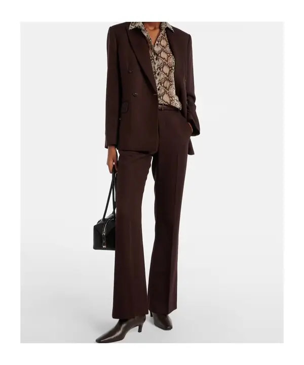 NILI LOTAN Gaia Snakeskin Print Silk Shirt