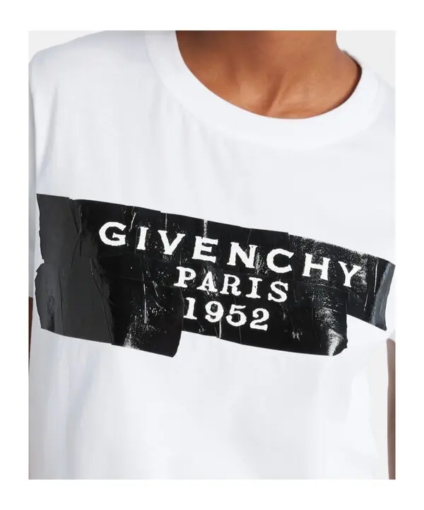 Givenchy Distressed Printed Cotton Jersey T-shirt