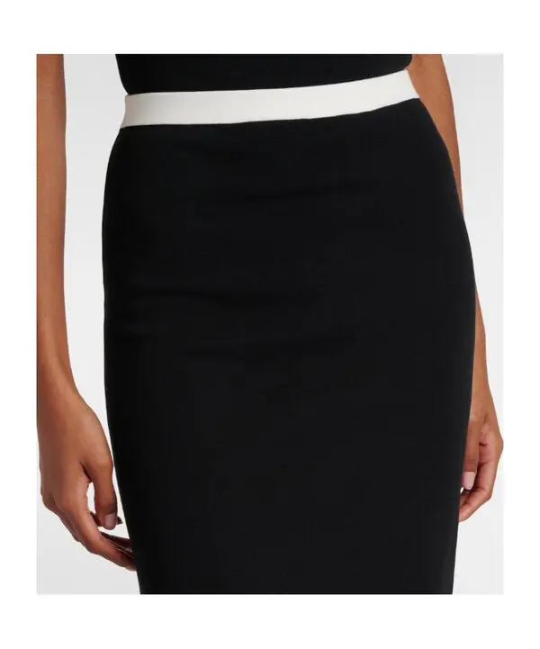 Nina Ricci Ribbed-knit Pencil Skirt