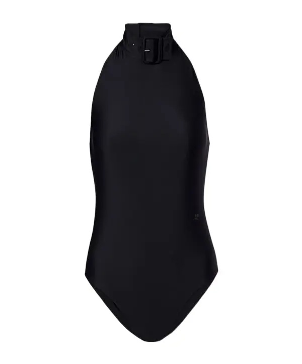 COURREGES Buckle-detail Crepé Bodysuit