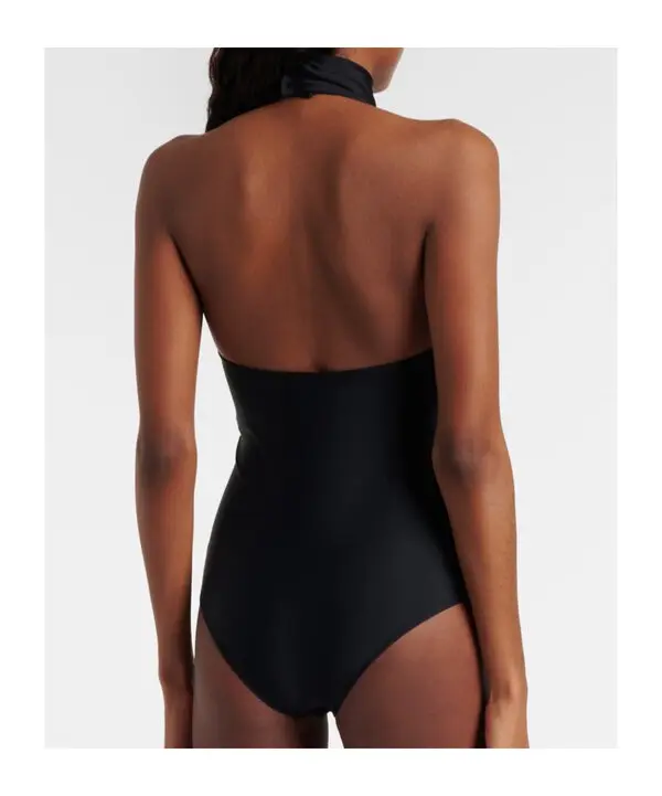 COURREGES Buckle-detail Crepé Bodysuit